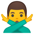 🙅‍♂️ Man Gesturing No Emoji