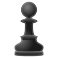 ♟️ Black Chess Pawn Emoji