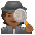 🕵🏾 Sleuth or Spy: Medium-Dark Skin Tone Emoji