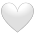 🤍 White Heart Emoji