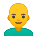 👨‍🦲 Man: Bald Emoji
