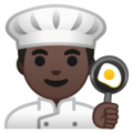 👨🏿‍🍳 Male Cook: Dark Skin Tone Emoji