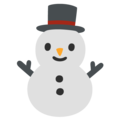 ⛄ Snowman Without Snow Emoji