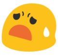 😧 Anguished Face Emoji