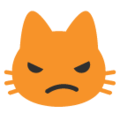 😾 Pouting Cat Face Emoji