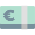 💶 Banknote with Euro Sign Emoji