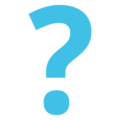 Black Question Mark Ornament Emoji
