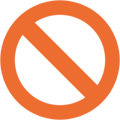 🚫 No Entry Sign Emoji