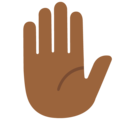 🏾 Raised Hand: Medium-Dark Skin Tone Emoji