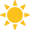☀️ Black Sun with Rays Emoji