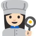 👩🏻‍🍳 Female Cook: Light Skin Tone Emoji