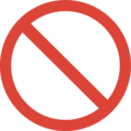 🚫 No Entry Sign Emoji