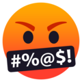 🤬 Serious Face With Symbols Covering Mouth (aka Swearing) Emoji