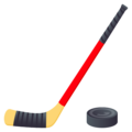 🏒 Ice Hockey Stick and Puck Emoji
