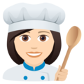 👩🏻‍🍳 Female Cook: Light Skin Tone Emoji