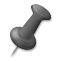 Black Pushpin Emoji