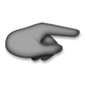 Sideways Black Right Pointing Index Emoji