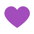 💜 Purple Heart Emoji