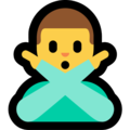 🙅‍♂️ Man Gesturing No Emoji