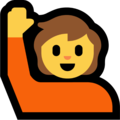 🙋 Happy Person Raising One Hand Emoji