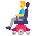 👨‍🦼 Man in Motorized Wheelchair Emoji