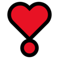 ️ Heavy Heart Exclamation Mark Ornament Emoji