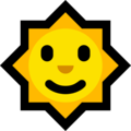 🌞 Sun with Face Emoji