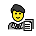 👨‍💼 Man Office Worker Emoji