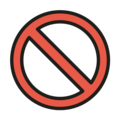 🚫 No Entry Sign Emoji