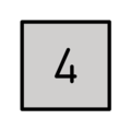 4️⃣ Keycap Digit Four Emoji