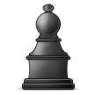 ♟️ Black Chess Pawn Emoji