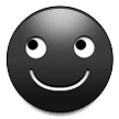 Black Smiling Face Emoji
