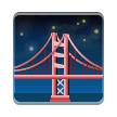 🌉 Bridge at Night Emoji