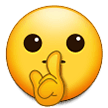 🤫 Face with Finger Covering Closed Lips Emoji