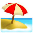 🏖️ Beach with Umbrella Emoji