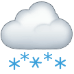 🌨️ Cloud with Snow Emoji