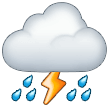 ⛈️ Thunder Cloud and Rain Emoji
