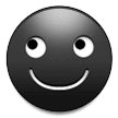 Black Smiling Face Emoji