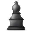 ♟️ Black Chess Pawn Emoji