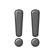 ‼️ Double Exclamation Mark Emoji