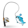 🎣 Fishing Pole and Fish Emoji