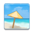 🏖️ Beach with Umbrella Emoji