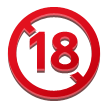 🔞 No One Under Eighteen Symbol Emoji