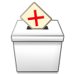 Ballot Box with X Emoji