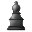 ♟️ Black Chess Pawn Emoji