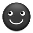 Black Smiling Face Emoji