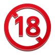 🔞 No One Under Eighteen Symbol Emoji