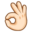 👌🏻 OK Hand Sign: Light Skin Tone Emoji