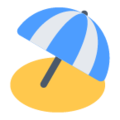 🏖️ Beach with Umbrella Emoji