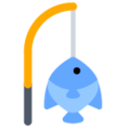 🎣 Fishing Pole and Fish Emoji